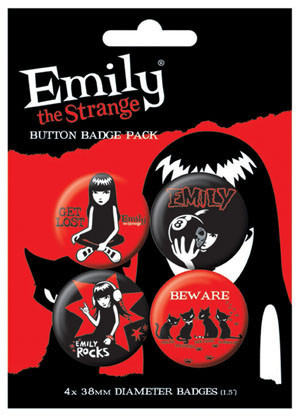 Emily The Strange - badge pack 2 - Uncle Festers