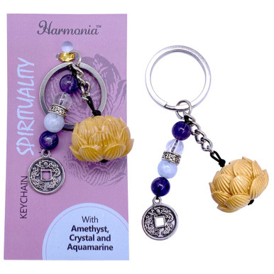 Lotus Keyring for Spirituality - Uncle Festers