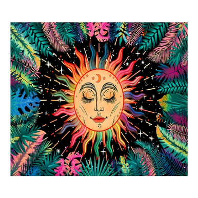 Peach Skin Tapestry - Tropical Sunface - Uncle Festers