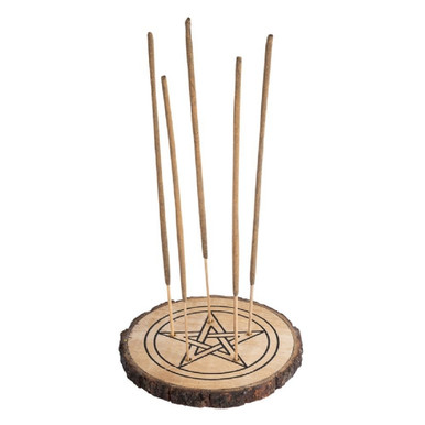 Bark Edge Incense Holder Pentagram - Uncle Festers