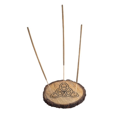 Bark Edge Incense Holder Triquetra - Uncle Festers