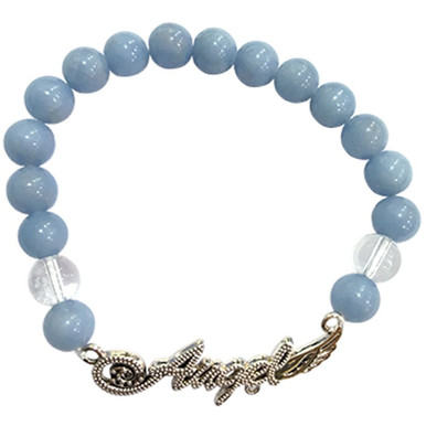 Crystal Bracelet - Angel charm - Uncle Festers