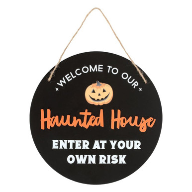 MDF Sign - Haunted House - Uncle Festers