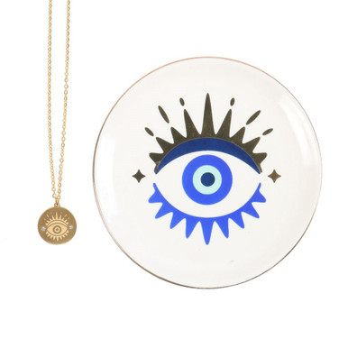 Gift Set - All Seeing Eye Necklace and Dish - Uncle Festers