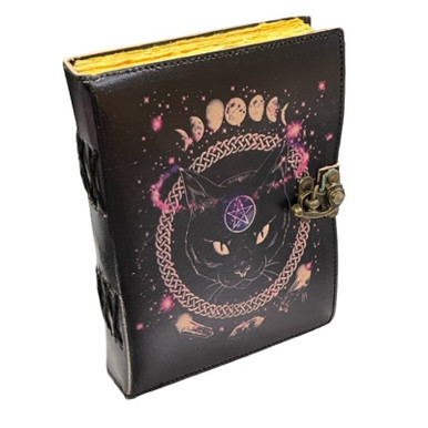 Leather Journal - Mystical Cat - Uncle Festers