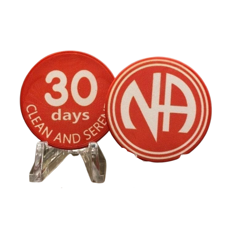 NA 30, 60, 90, 6 Months & 9 Months Poker Chips NA- Doing It Sober