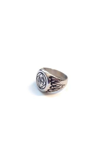 NEW! Men's NA Stainless Steel Flame Signet NA Ring-Doing It Sober
