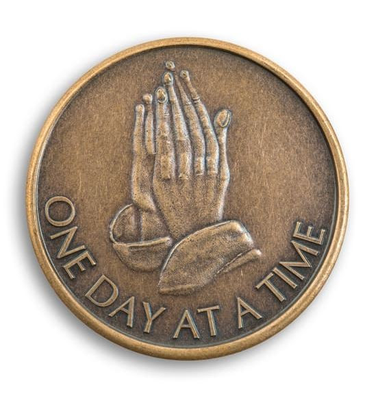 BSP Praying Hands AA Token - Serenity Prayer - Doing It Sober