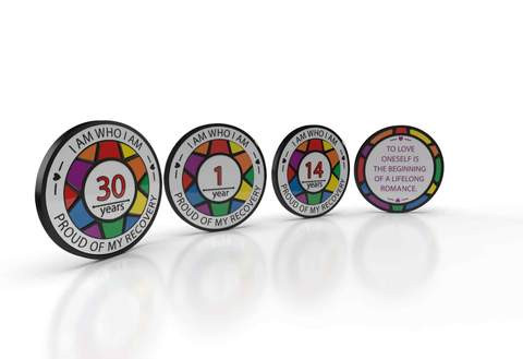AA or NA Recovery Pride Medallion - Doing It Sober