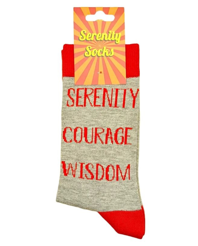 Serenity, Courage & Wisdom Retro Socks - Doing It Sober