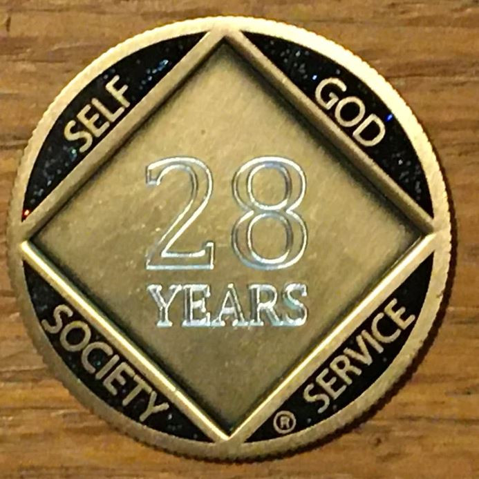 NEW! Bright Gold Personalized Engravable Alcoholics Anonymous AA ...