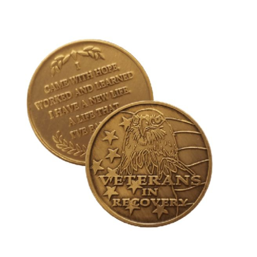 Wendell's Vets in Recovery Coin Specialty Medallion-Doing It Sober