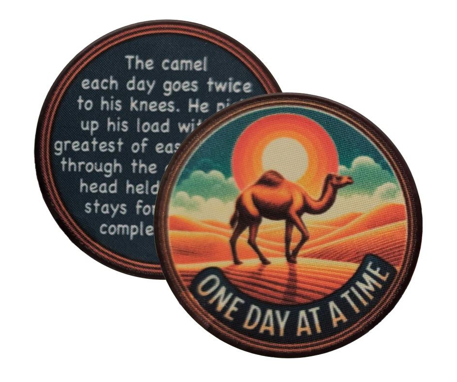 "Camel Poem" Recovery Poker Chip - Doing It Sober