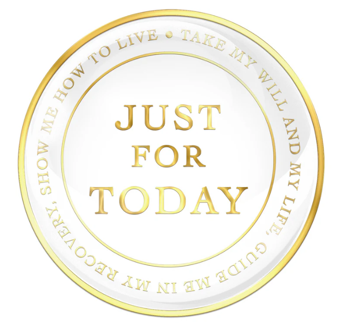 New White NA Anniversary Coin - Doing It Sober