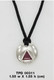 AA Sterling Silver Triangle Disc Cord Onyx Gemstone- DoingItSober