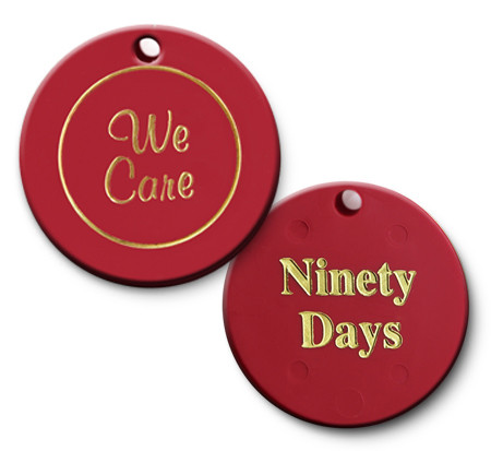 90 Day Plastic Anniversary Coin AA NA - Doing It Sober