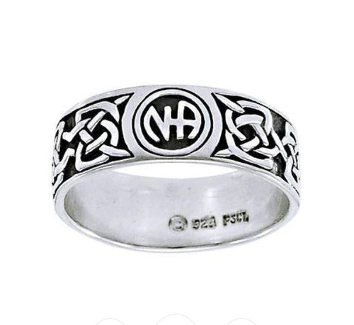 Narcotics Anonymous Sterling Silver Band - Doing It Sober