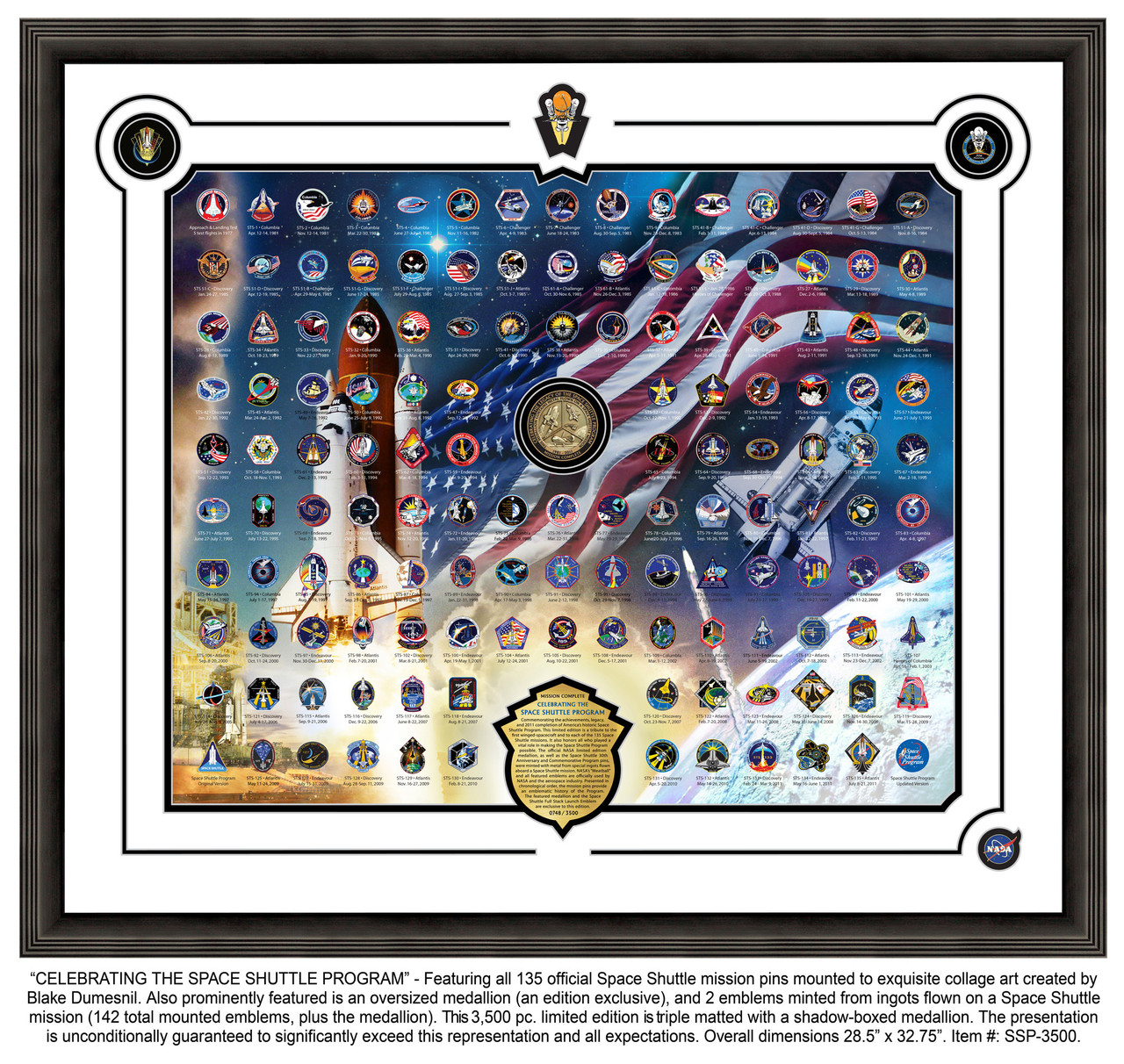 Collectibles - Framed Sets - NASA Gear