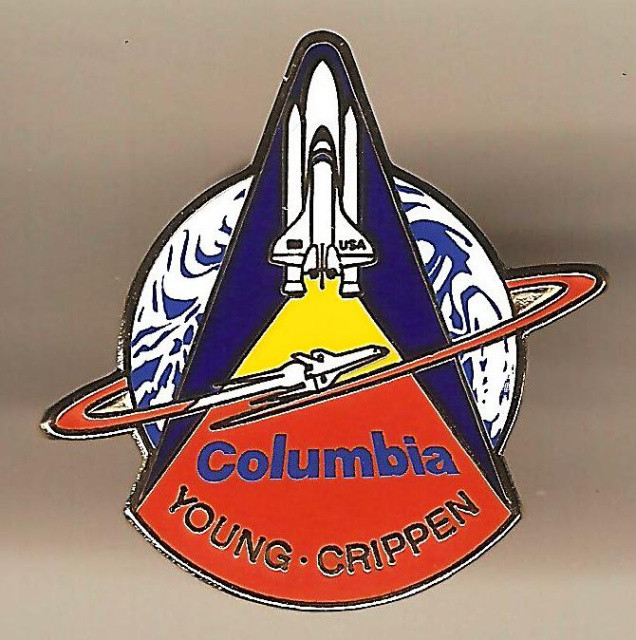 Space Shuttle Columbia STS-1 Mission Pin