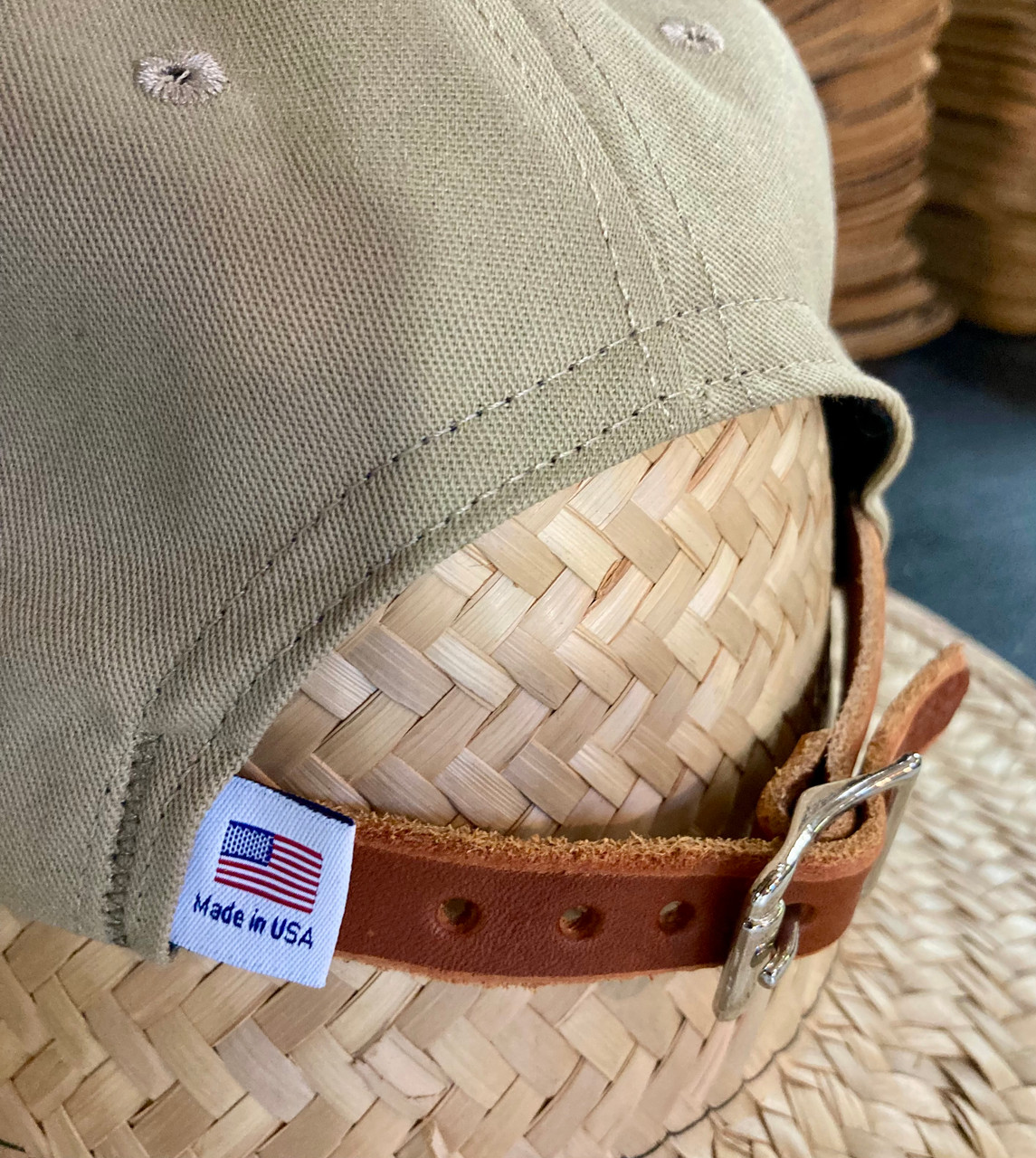 NASA Worm Logo - Ames Research Center Leather Patch Hat