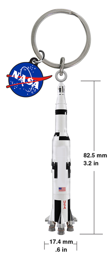 NASA Logo Dangle Keychain