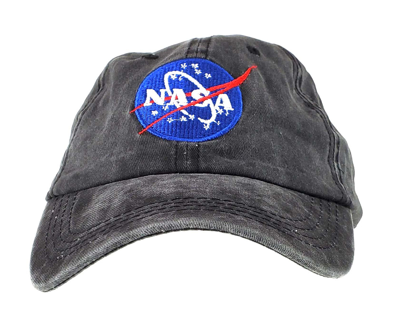 NASA Meatball Logo - Stone Washed Adjustable Hat