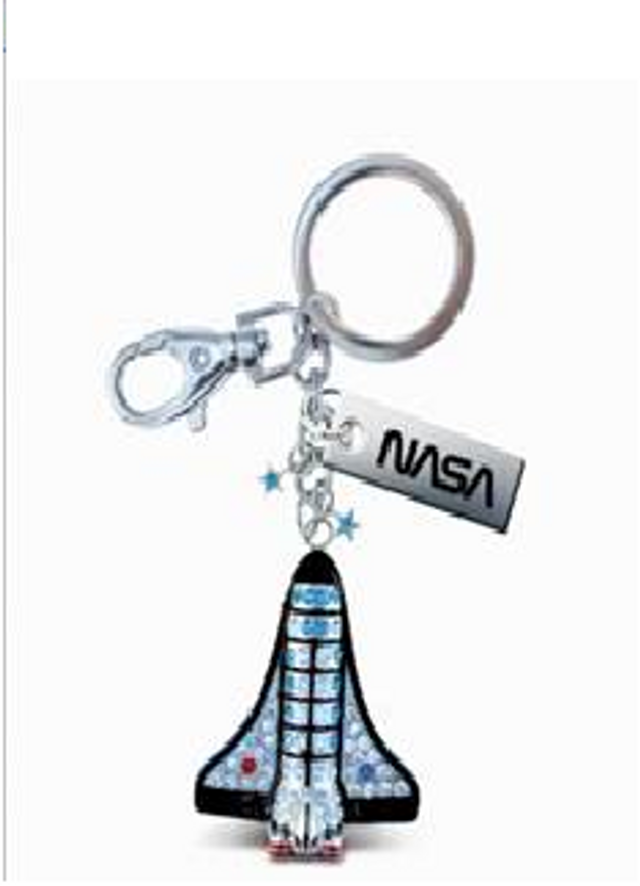 NASA Worm Logo - Space Shuttle Sparkling Keychain