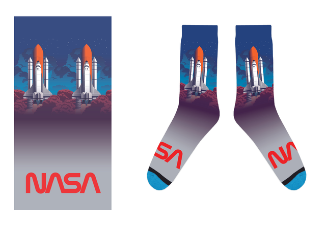NASA Space Shuttle Socks