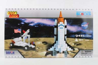 Space Shuttle On Launch Pad Building Block
