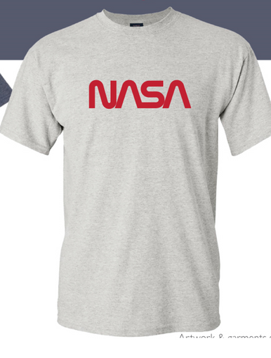 NASA Red Worm Logo - T-Shirt (Unisex)