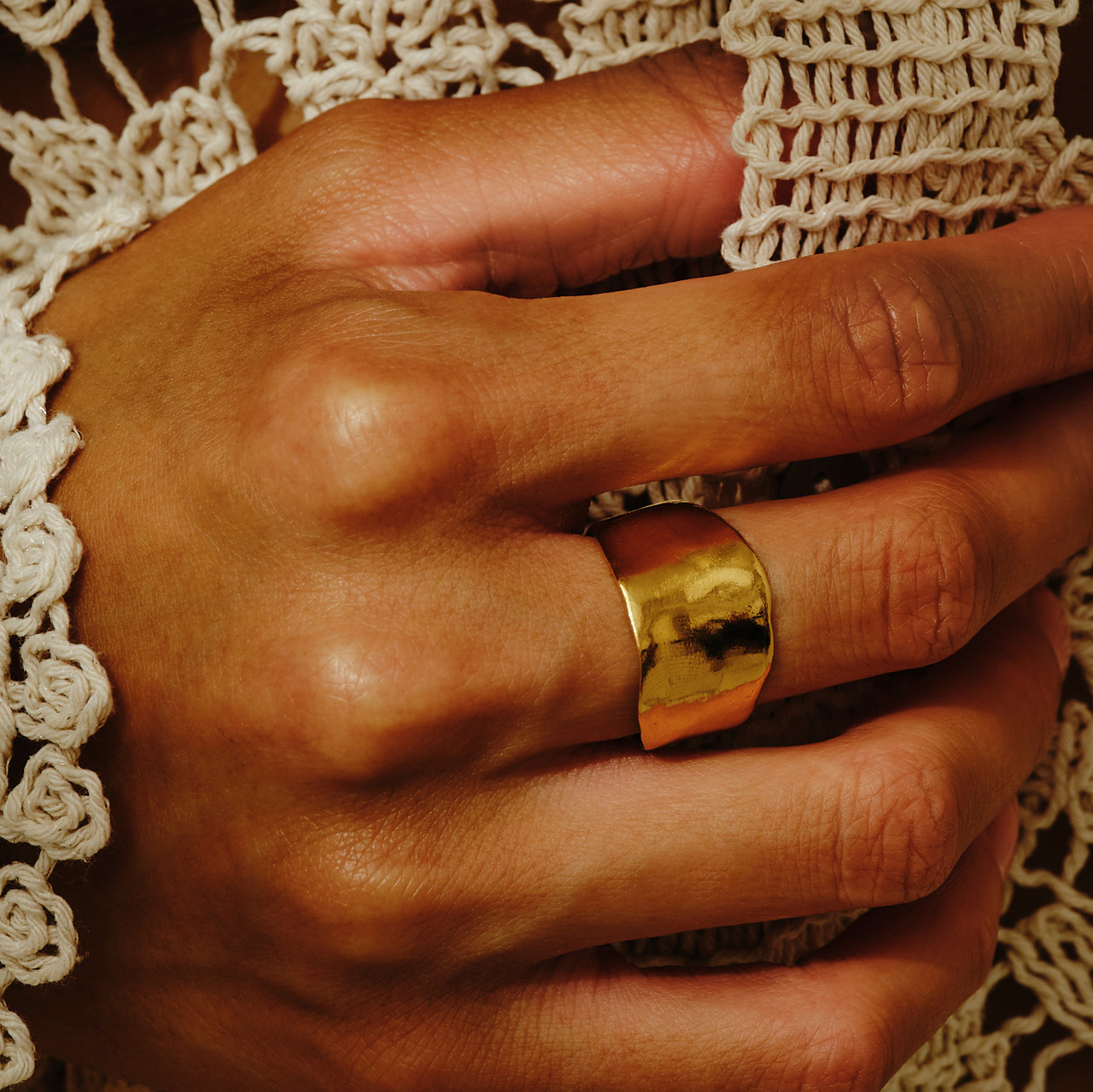 Wide gold ring store