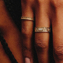 Dala Narrow Engraved Band - Tomfoolery London