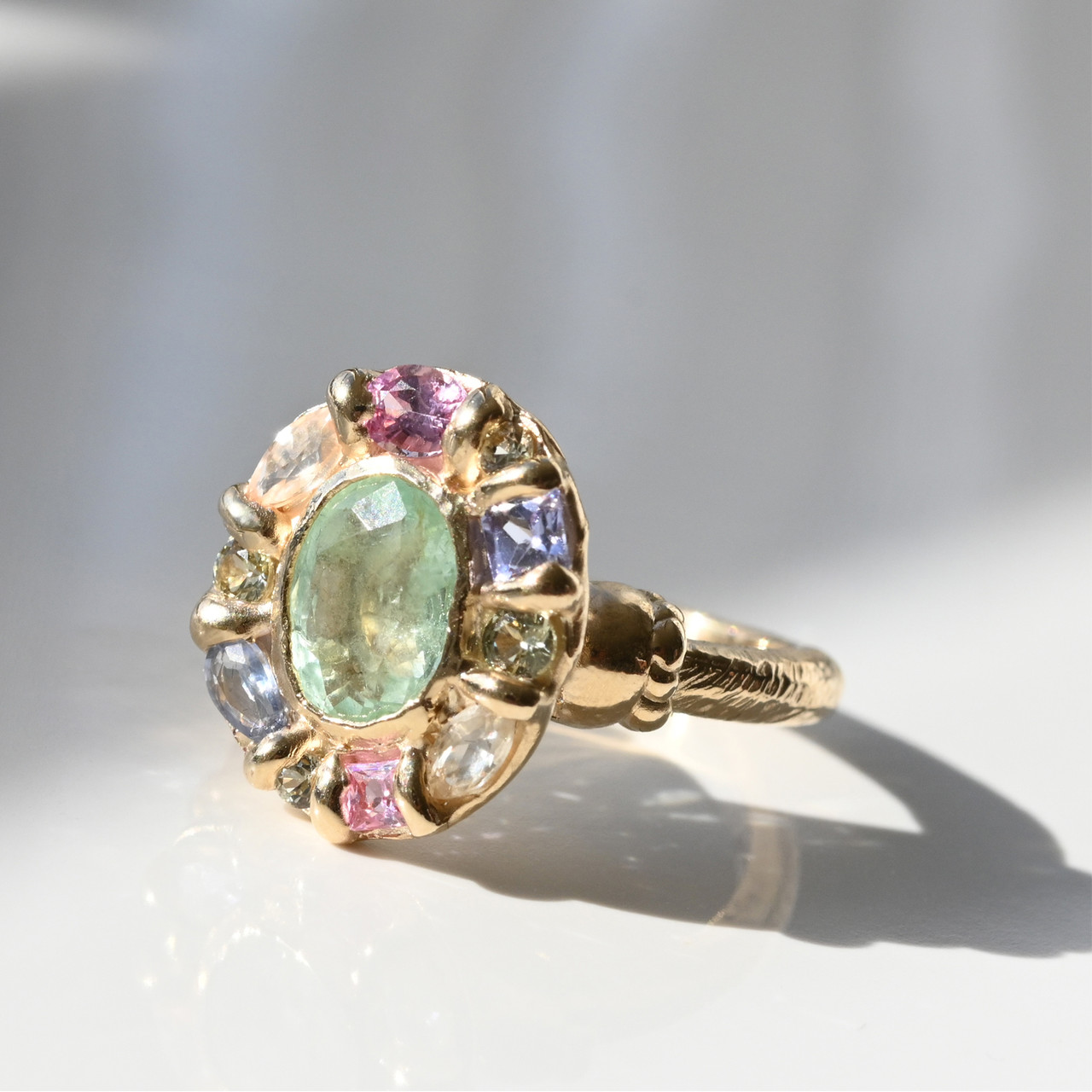 tf Exclusive Emerald & Sapphire Kaleidoscope Ring - Tomfoolery London