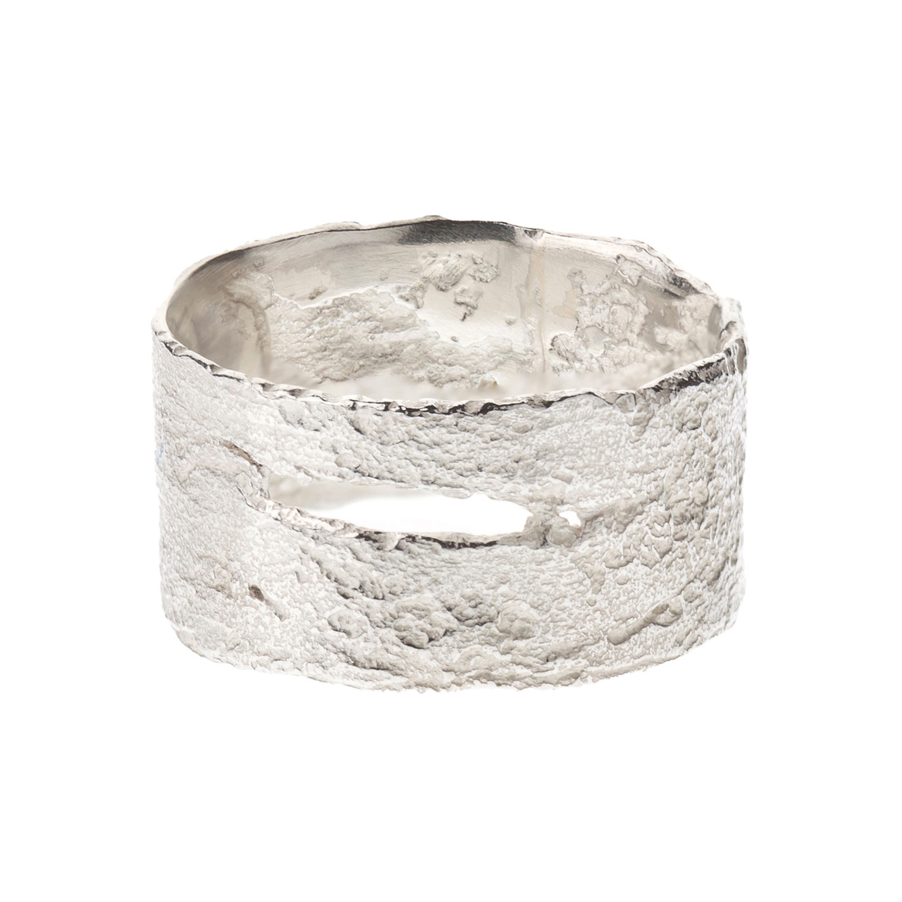 Wide Silver Birch Ring - Tomfoolery London