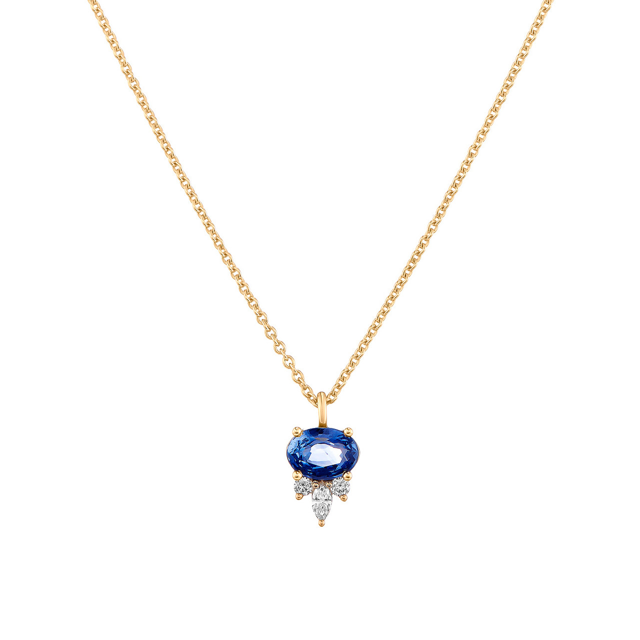 Blue sapphire pendant designs store