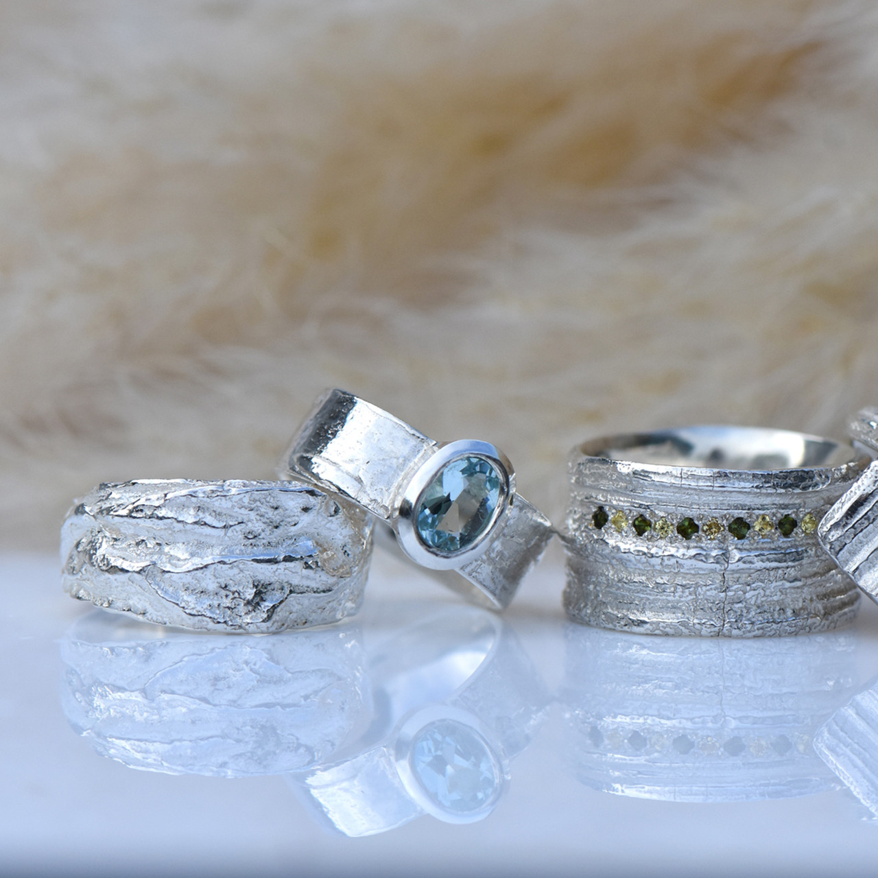 Silver Apple Tree Ring - Tomfoolery London