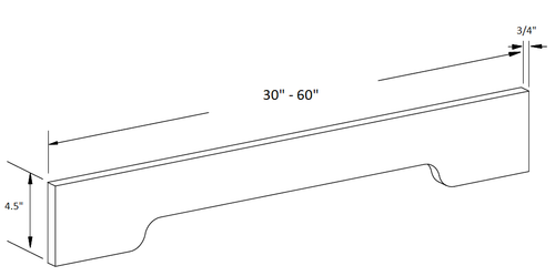 Raised Panel Valance