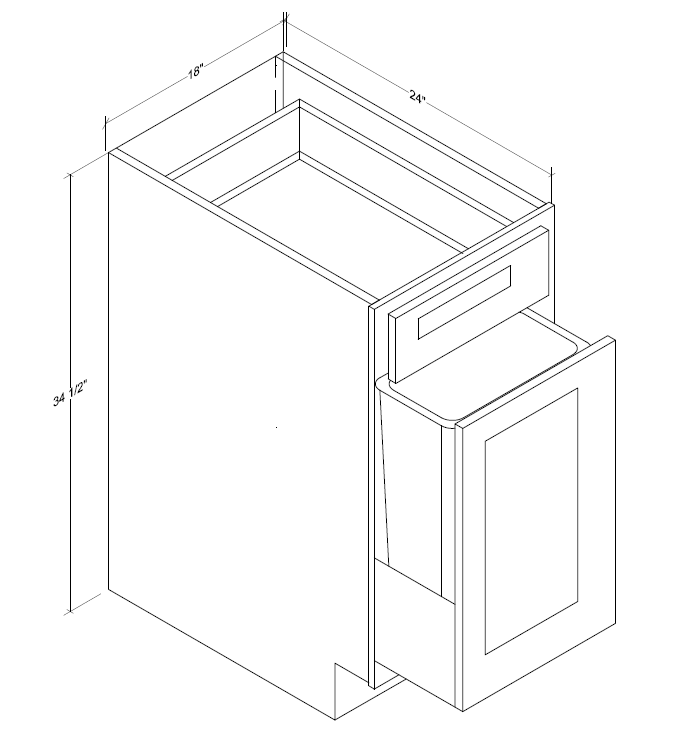 Base Waste Bin Cabinet