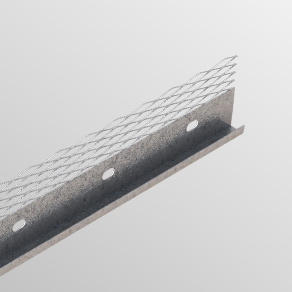 10mm Galvanised Plaster Stop Bead 2.4mtr