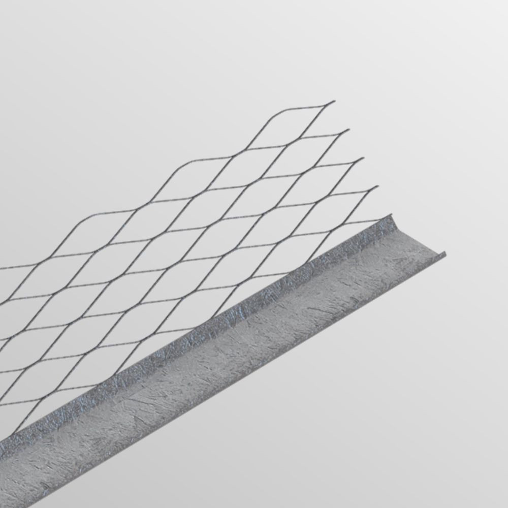 Galvanised External Render Stop Bead 2.4mtr