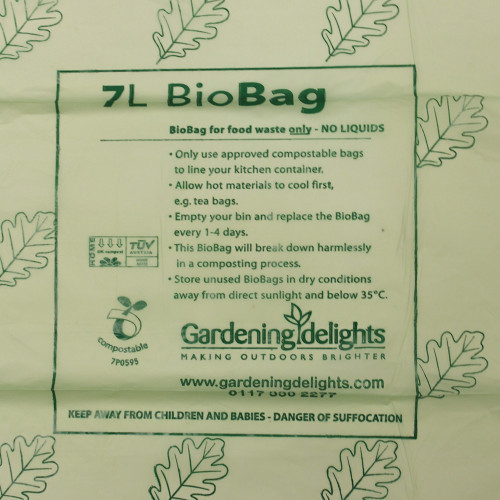 7 litre Biodegradable & Compostable Liners