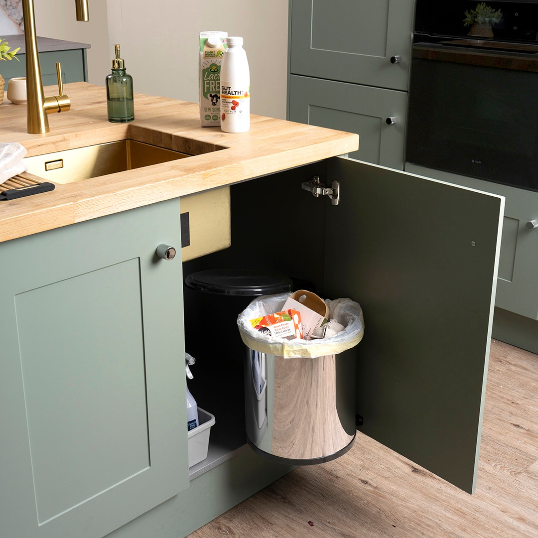 Caple Base Mounted 14L Swing Out Bin - Kitchen Bins