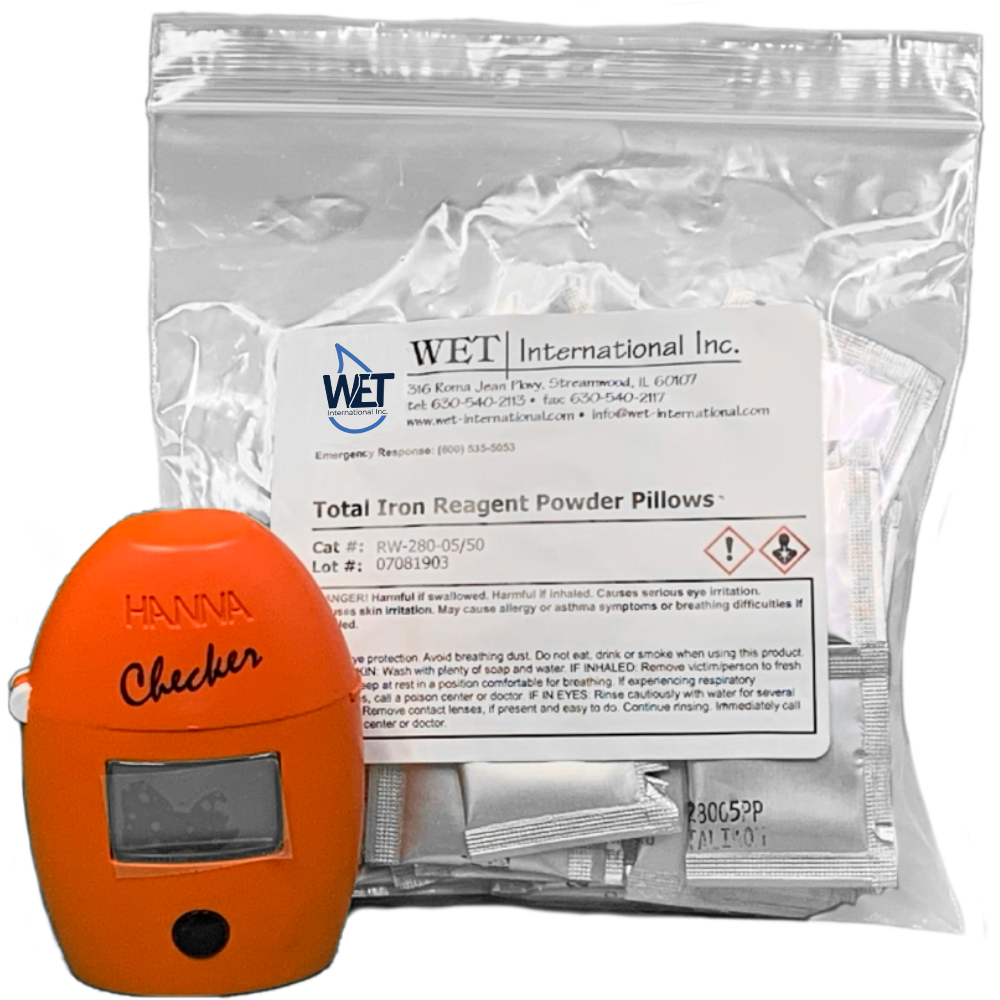 Iron Test Kit using HI721 Colorimeter, in plastic case (WC) - WET ...