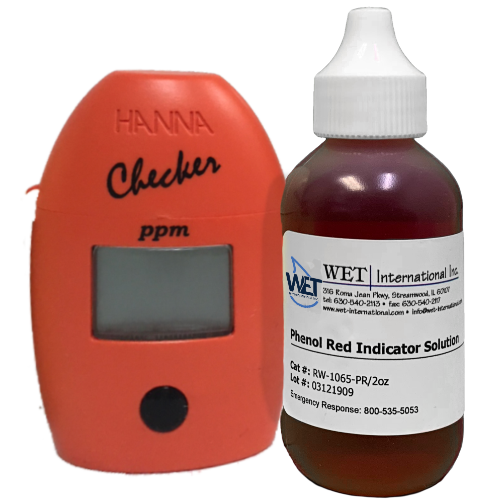 Phenol Red pH Test Kit, with electronic colorimeter, in plastic case ...
