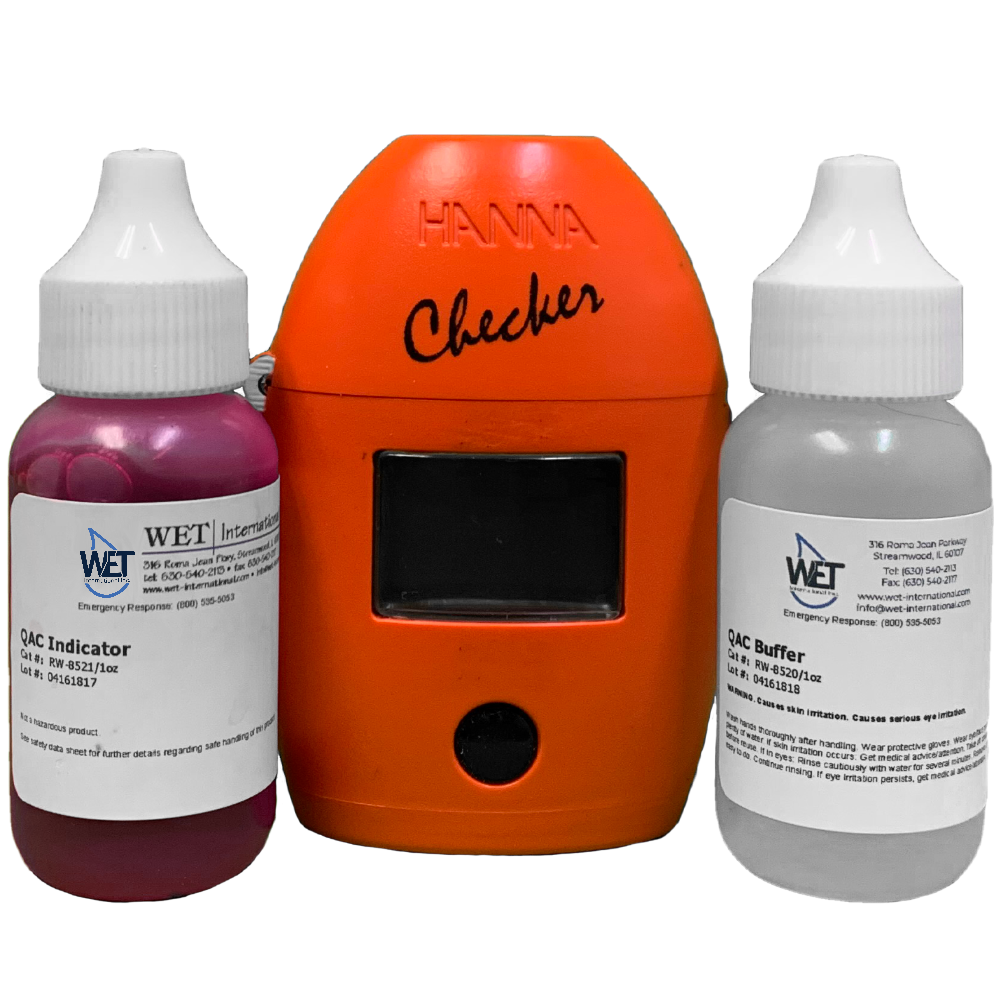 Quat Test Kit, Colorimeteric w/ electronic colorimeter, in plastic case ...