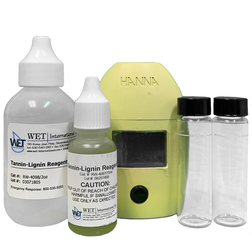 Tannin Test Kit in Black Box, using Electronic Colorimeter, in plastic ...