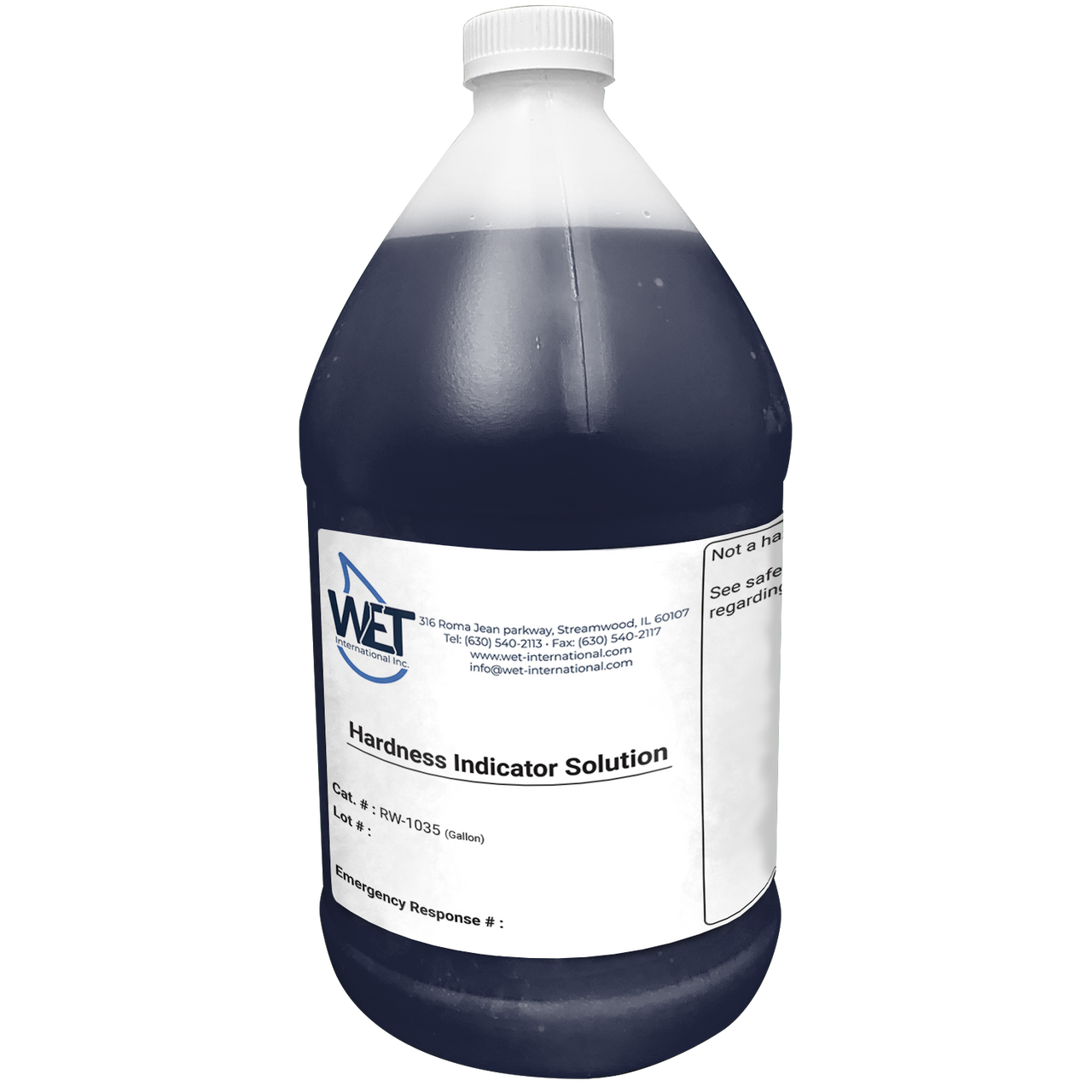 Hardness indicator buffer solution, 1 gal jug (WC) - WET INTERNATIONAL ...