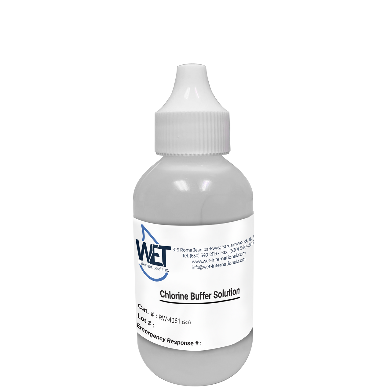 Chlorine Buffer Solution w/ dropper tip, 2oz bottle (WC) - WET ...