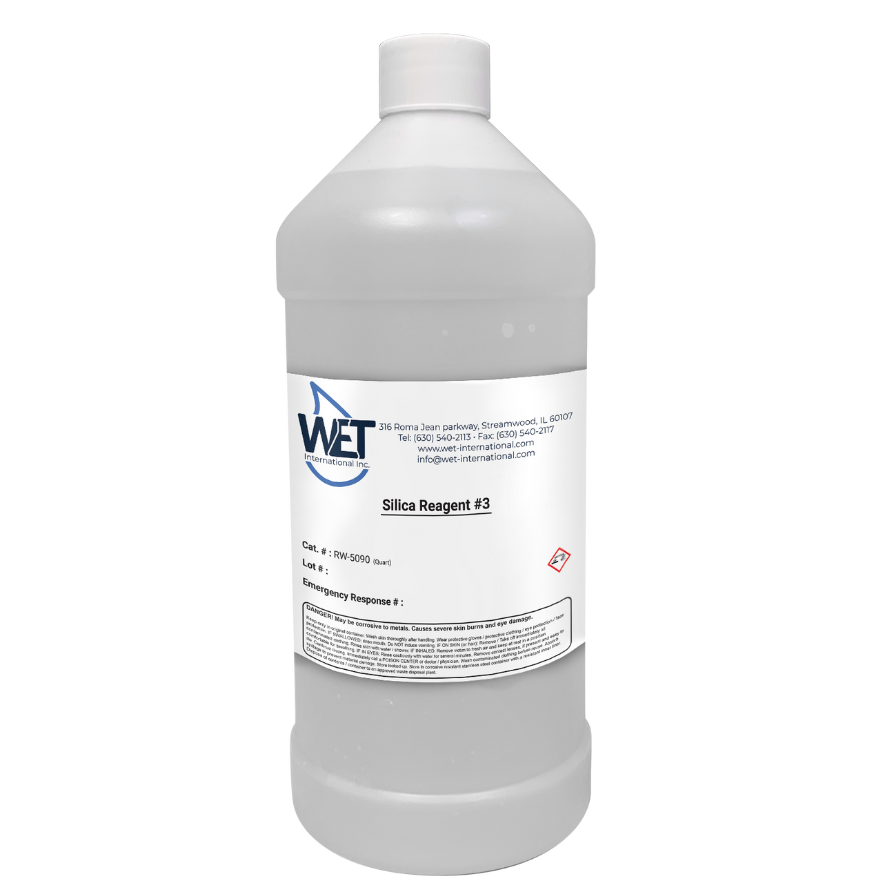 Silica reagent #3, quart (WC) - WET INTERNATIONAL, INC.