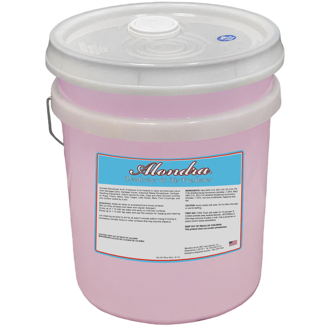 Alondra deodorizer, 5 gallons (HC) - WET INTERNATIONAL, INC.